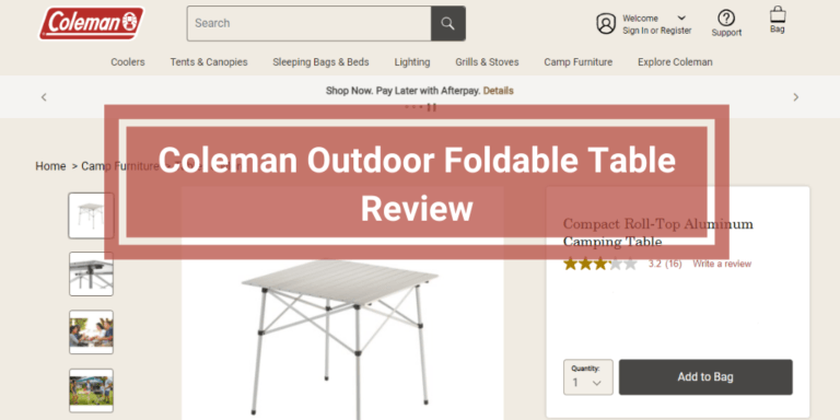 Coleman Outdoor Folding Table Review: Best Camping Table?